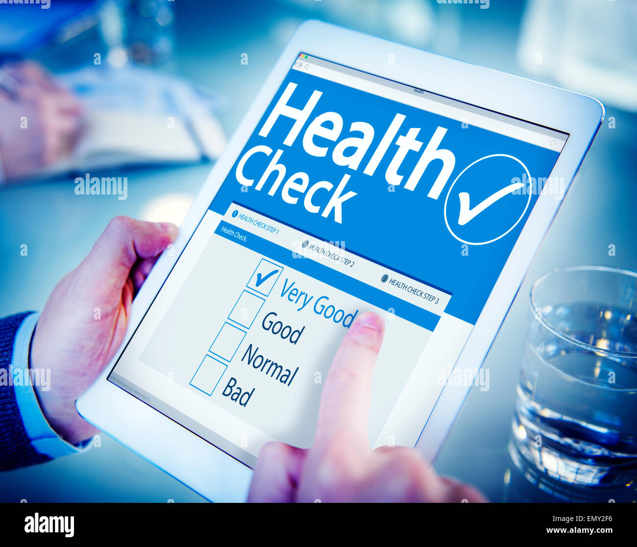 Digital Health Check Healthcare Concept Stock Photo - Alamy