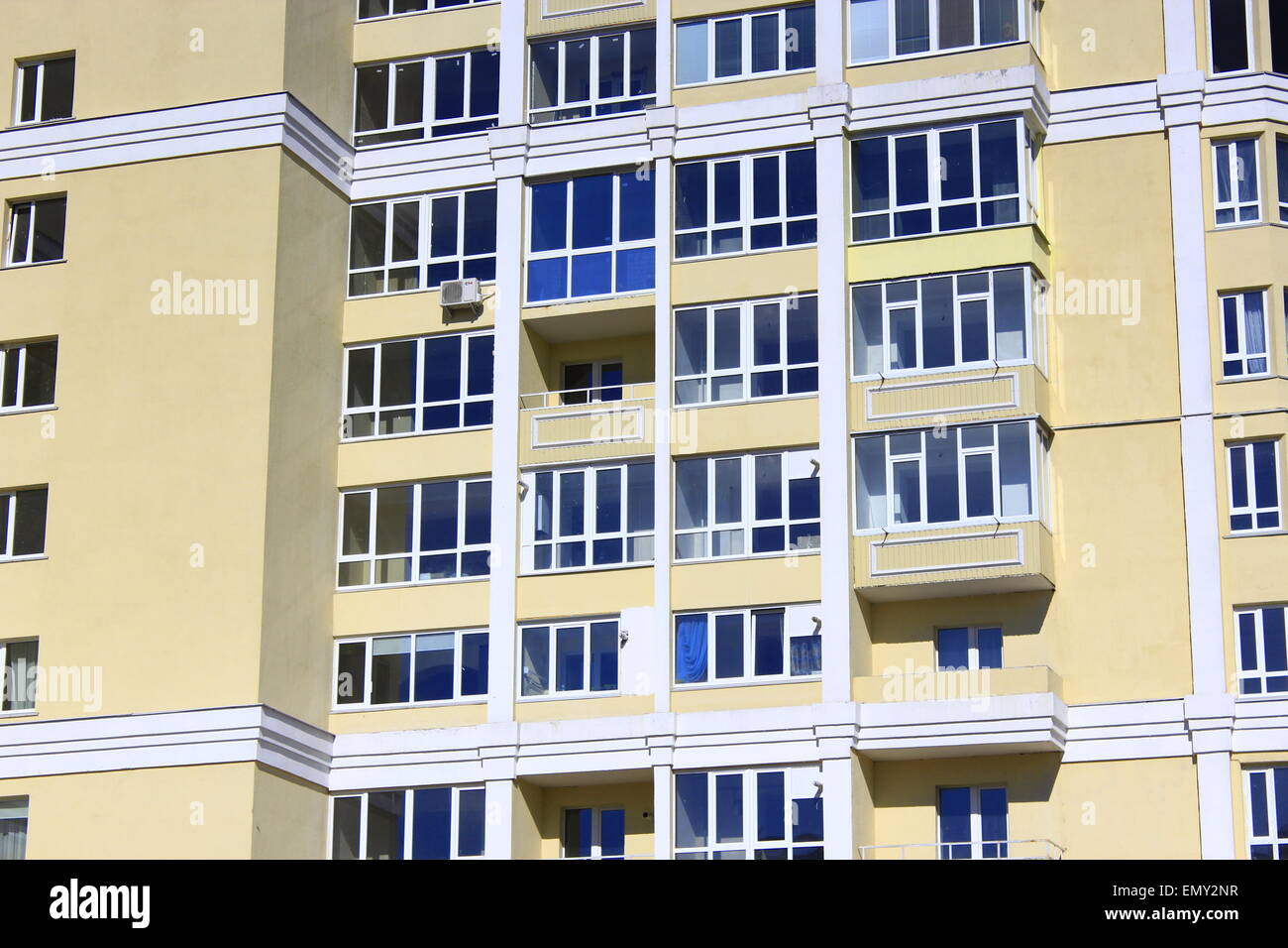 fragment of nice modern construction of multistory Stock Photo - Alamy