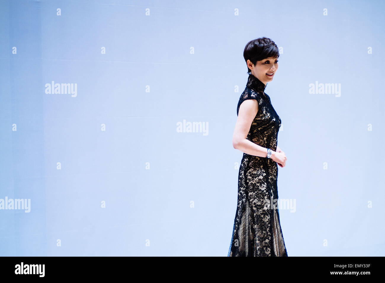 Beijing, China. 23rd Apr, 2015. Actress Xu Fan attends the closing ...