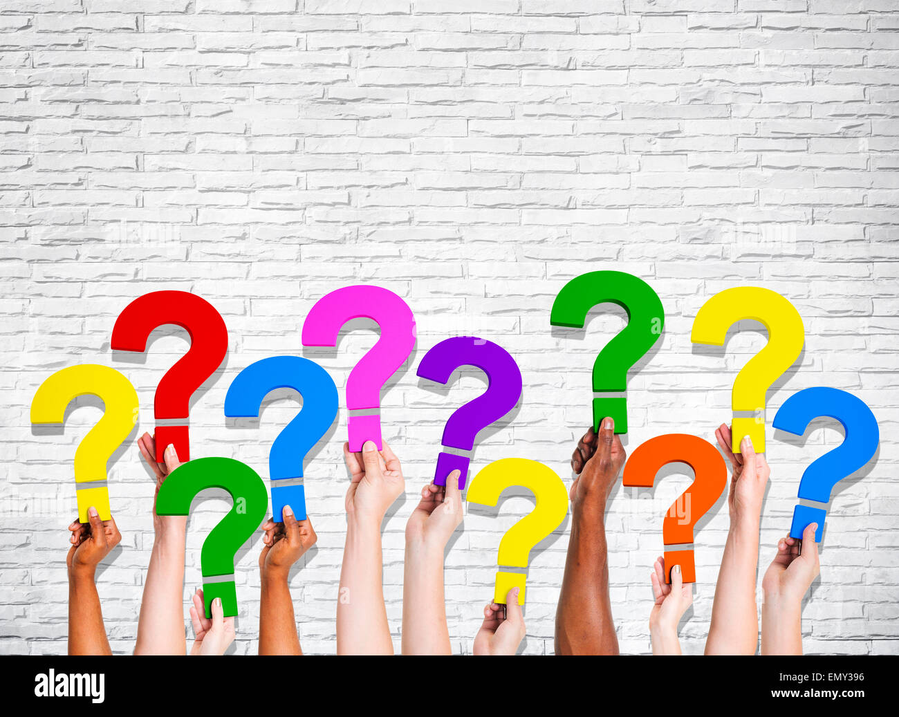 Hands holding sign question mark hi-res stock photography and images ...