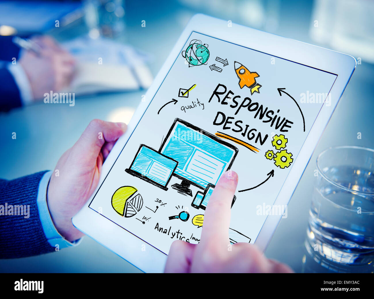 Responsive Design Internet Web Online Device Technology Concept Stock ...