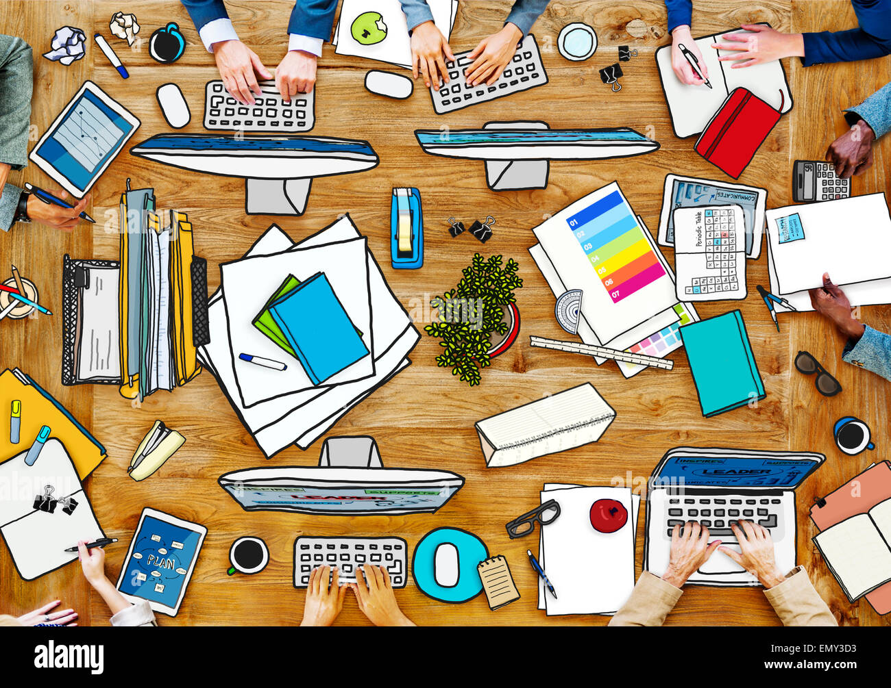 Messy table hi-res stock photography and images - Alamy