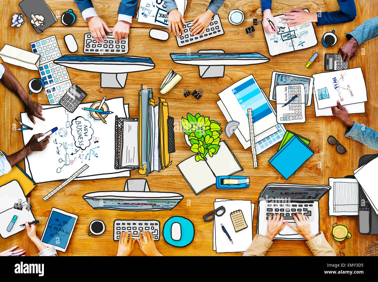 Messy table hi-res stock photography and images - Alamy