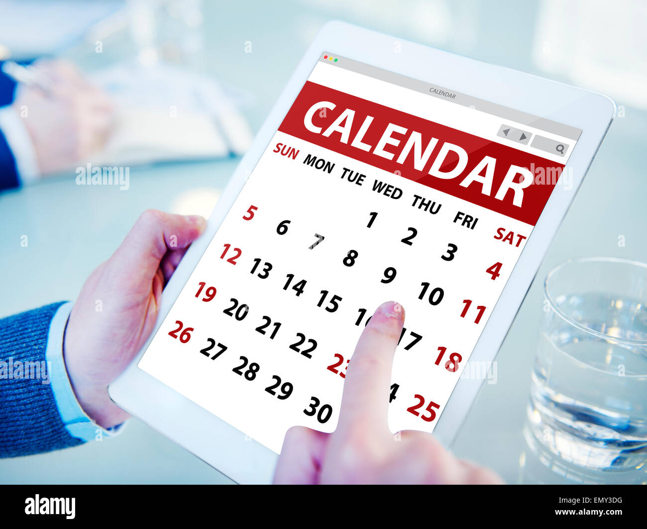 Digital calendar hi-res stock photography and images - Alamy