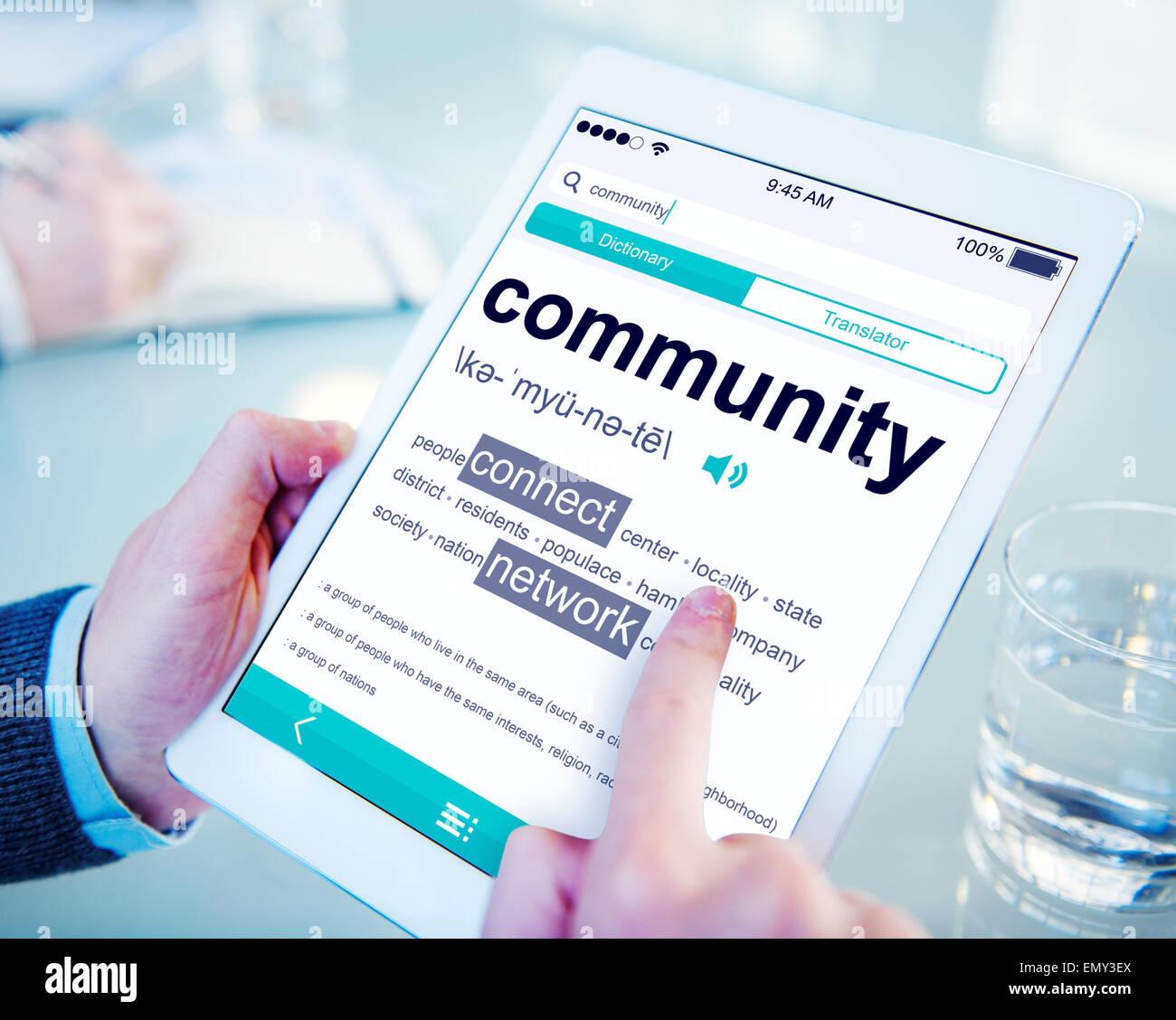 Businessman reading dictionary hi-res stock photography and images - Alamy