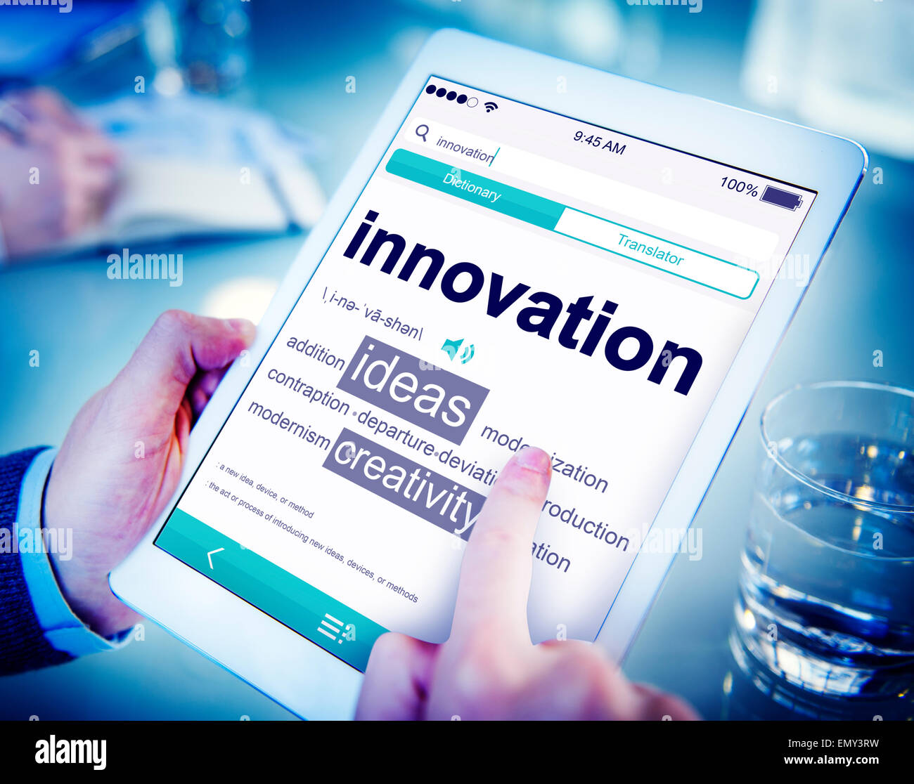 Digital Dictionary Innovation Ideas Creativity Concept Stock Photo - Alamy