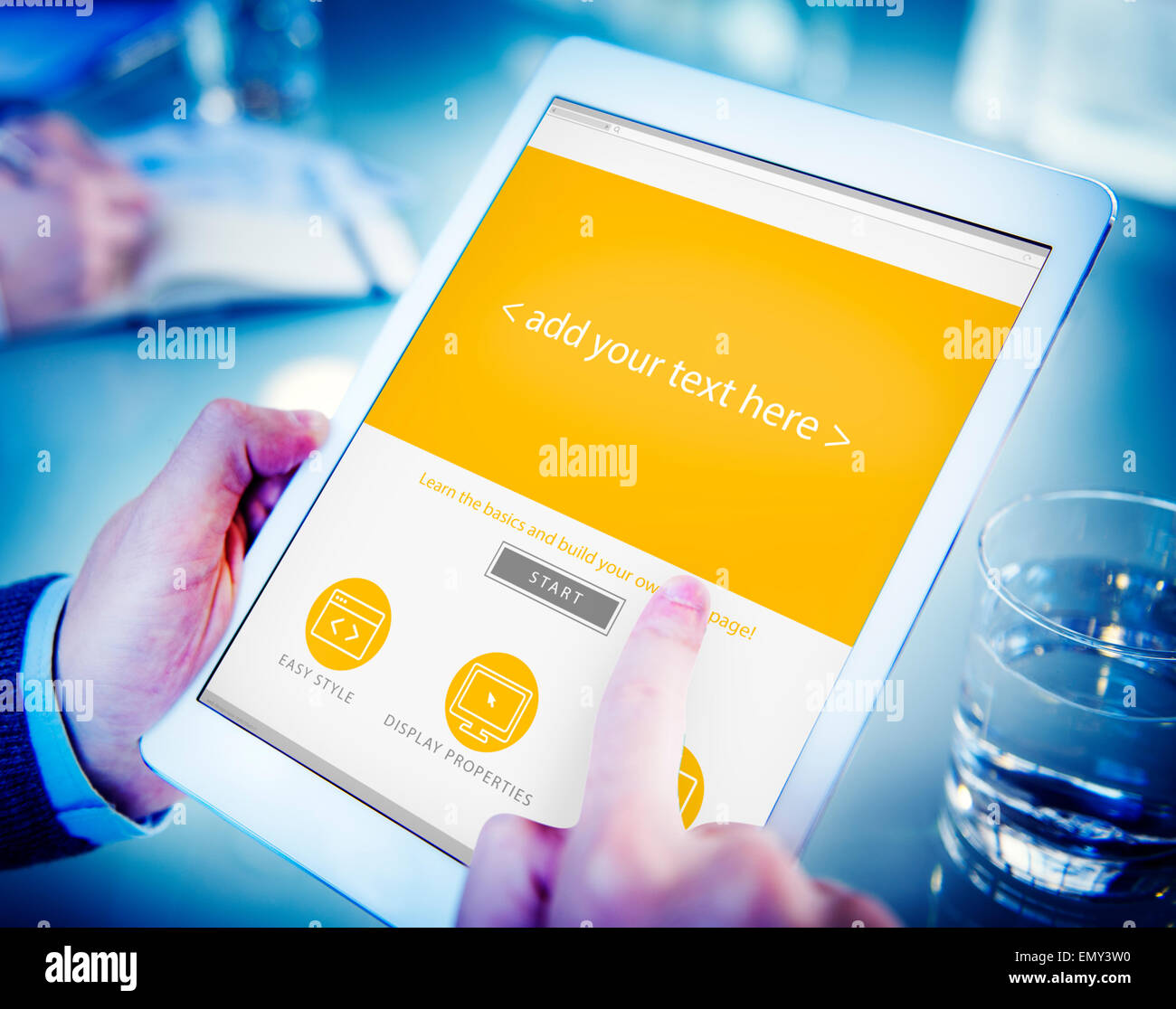 Digital Devices Create Template Display Concepts Stock Photo - Alamy