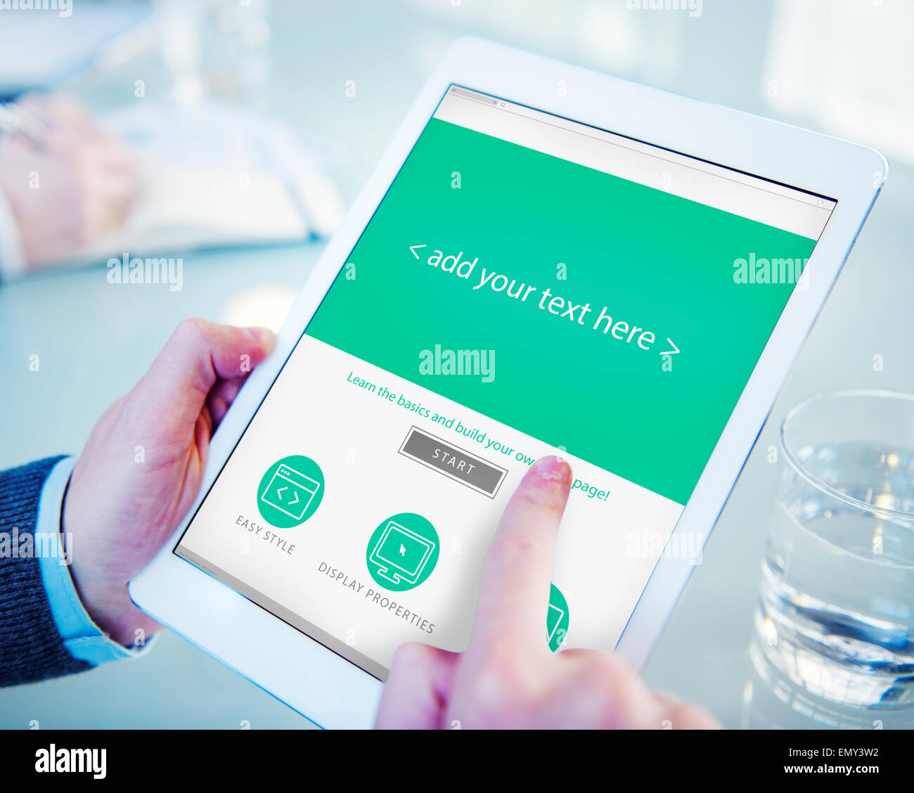Digital Devices Create Template Display Concepts Stock Photo - Alamy
