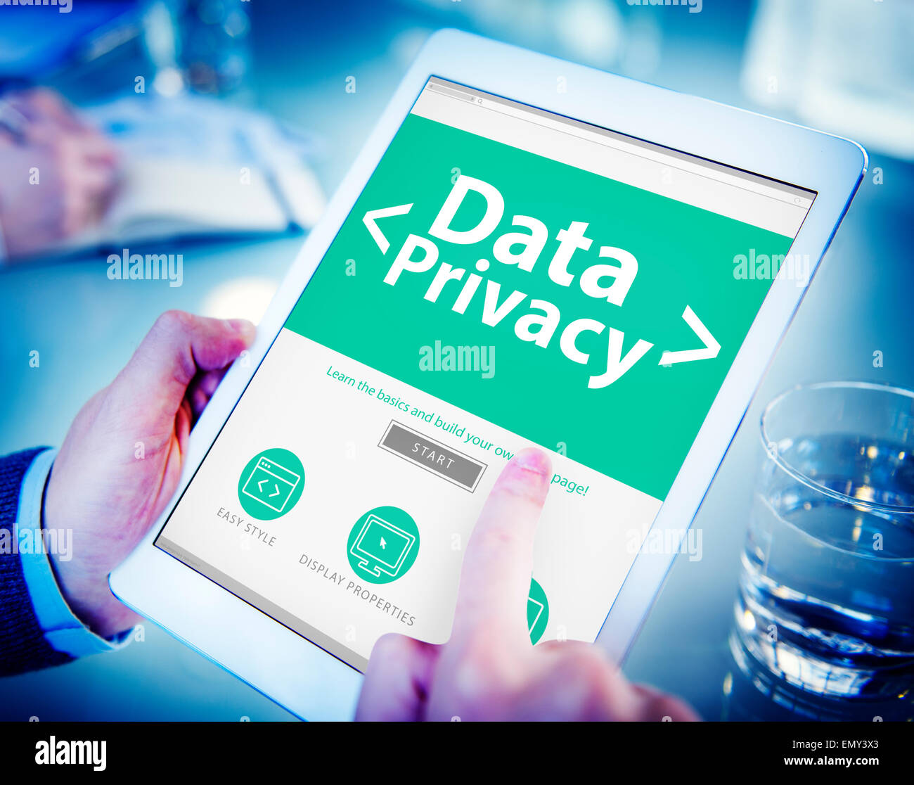 Digital Data Privacy Protection Searching Concept Stock Photo - Alamy