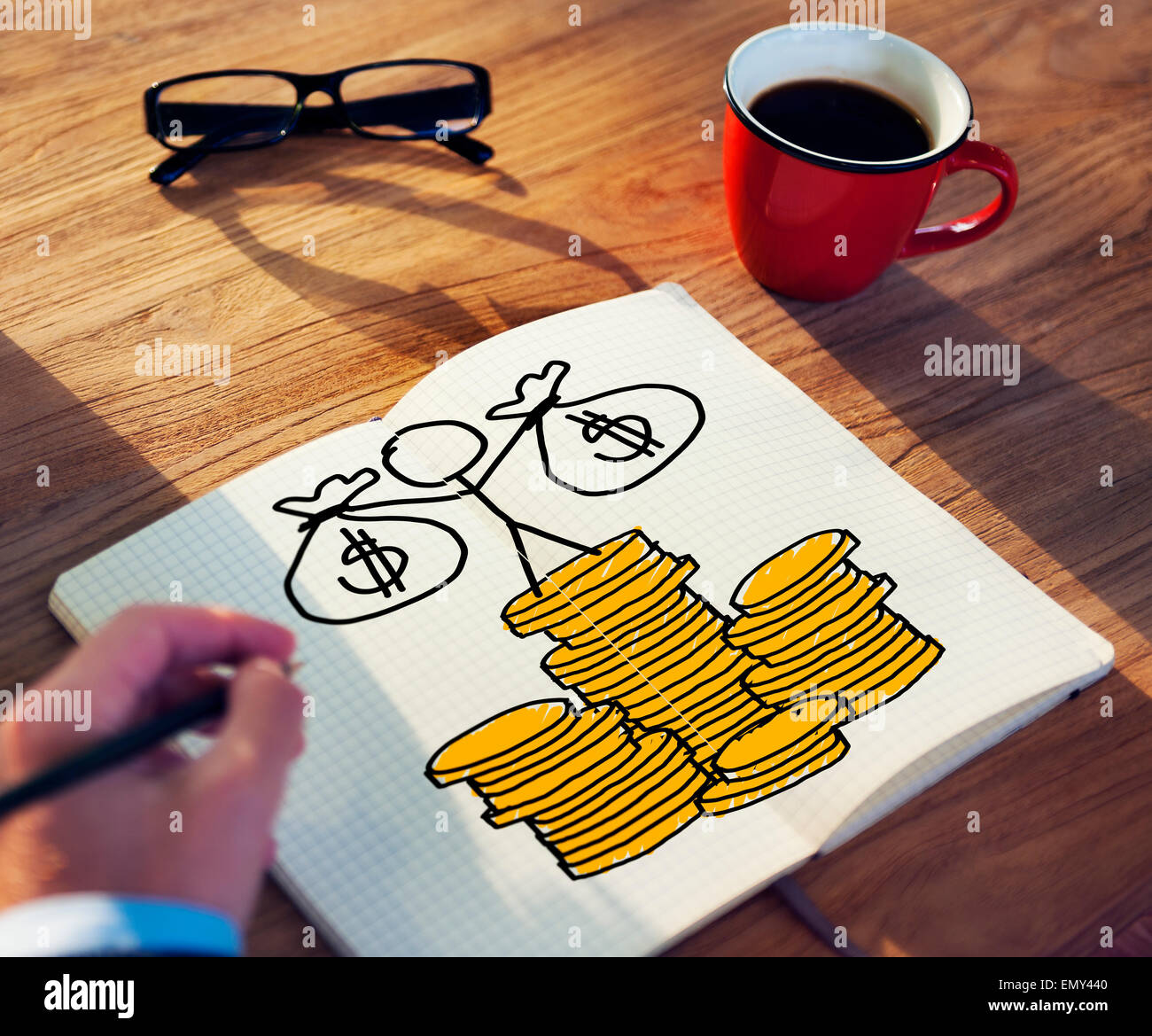 Money note drawing hi-res stock photography and images - Alamy