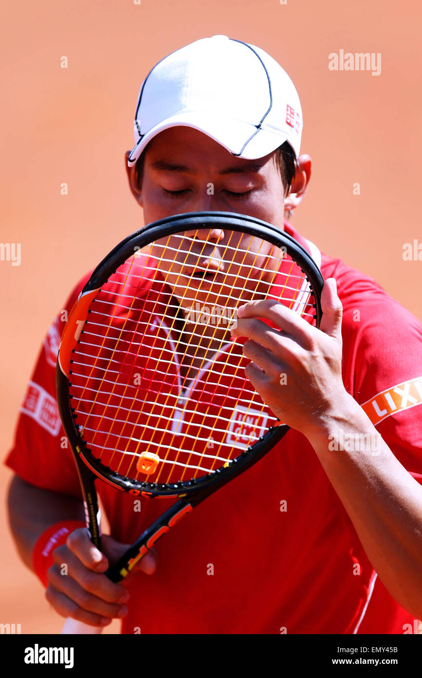 Barcelona, Spain, © D. 23rd Apr, 2015. Kei Nishikori (JPN) Tennis : The ...