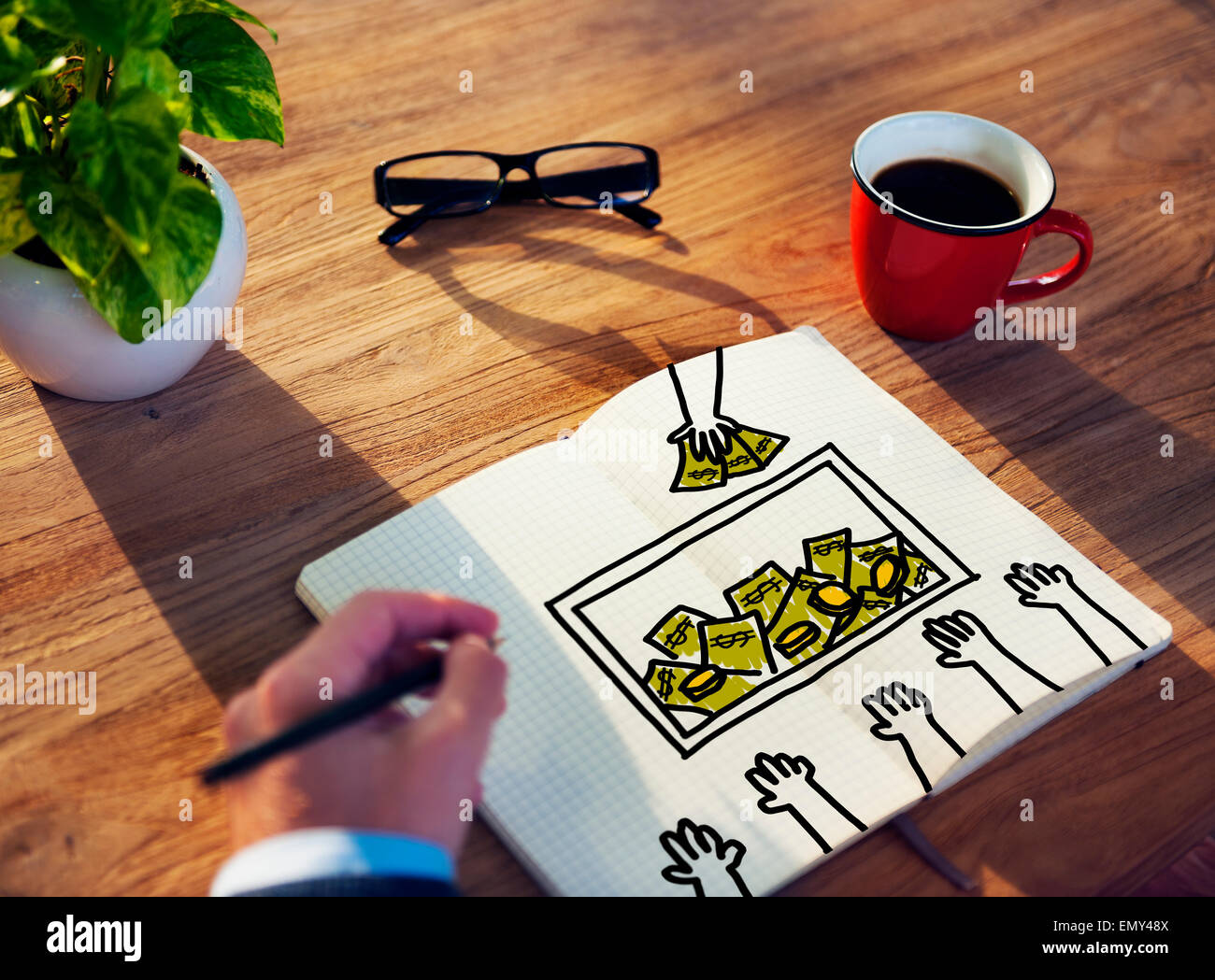 Money note drawing hi-res stock photography and images - Alamy