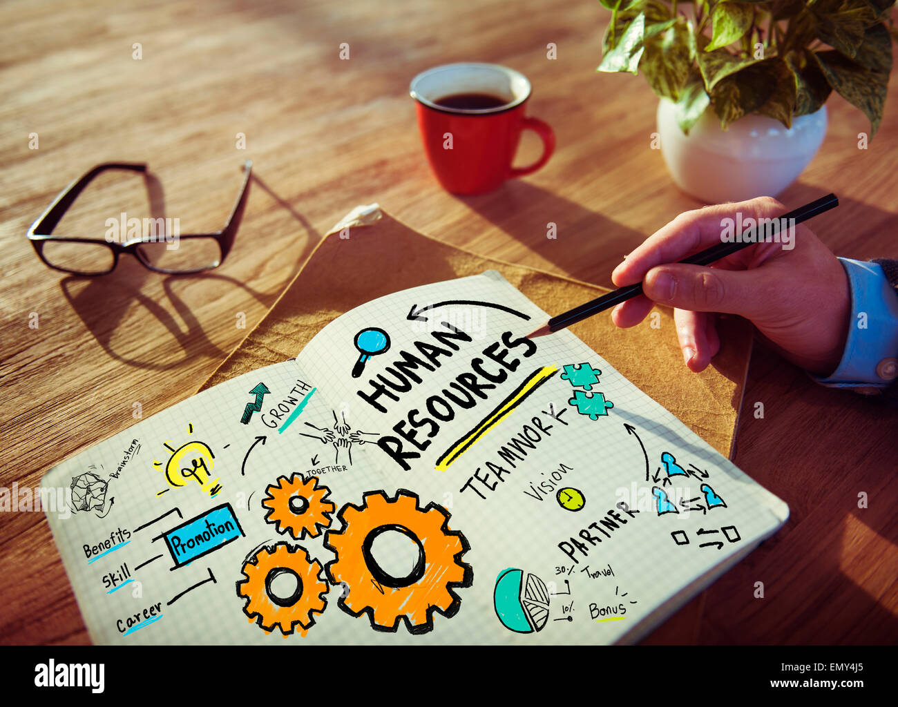 Human Resources Employment Job Teamwork Office Working Concept Stock ...