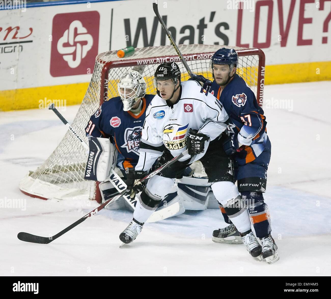 Loveland, Colorado, USA. 22nd Apr, 2015. Eagles F DEREK RODWELL, center ...