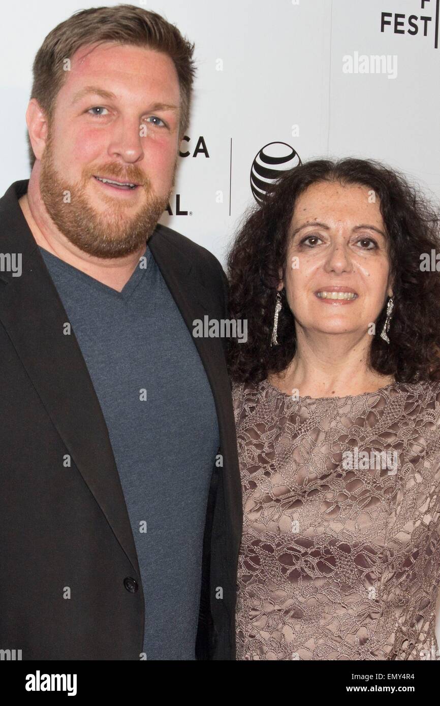 New York, NY, USA. 23rd Apr, 2015. David Darg, Sharon Badal at arrivals ...