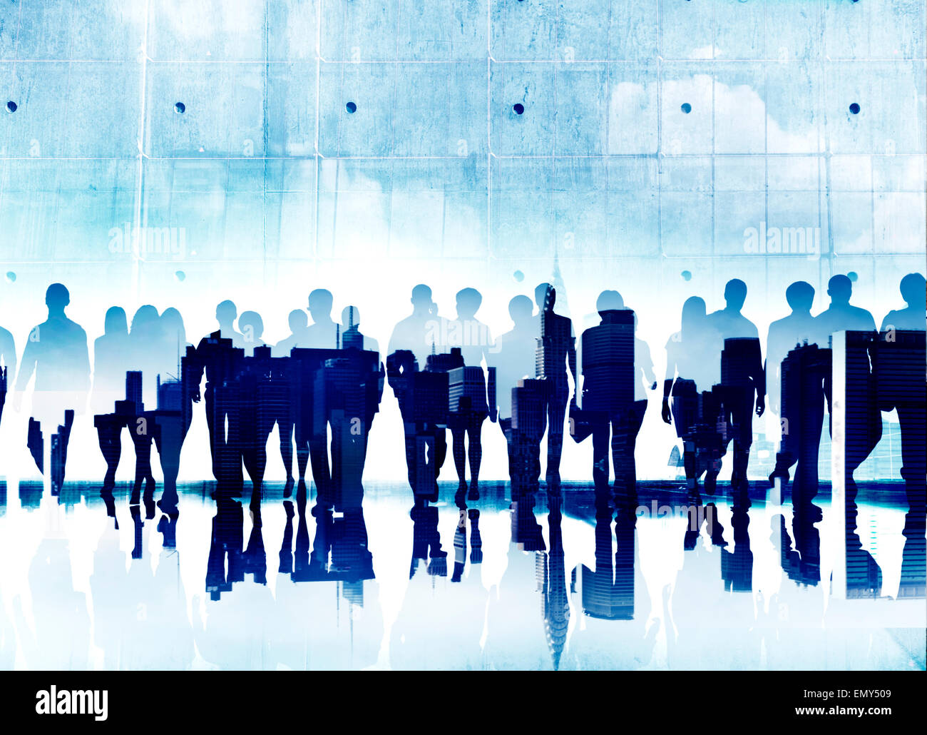 Business People Commuter Forward Walking Corporate Professional Concept ...