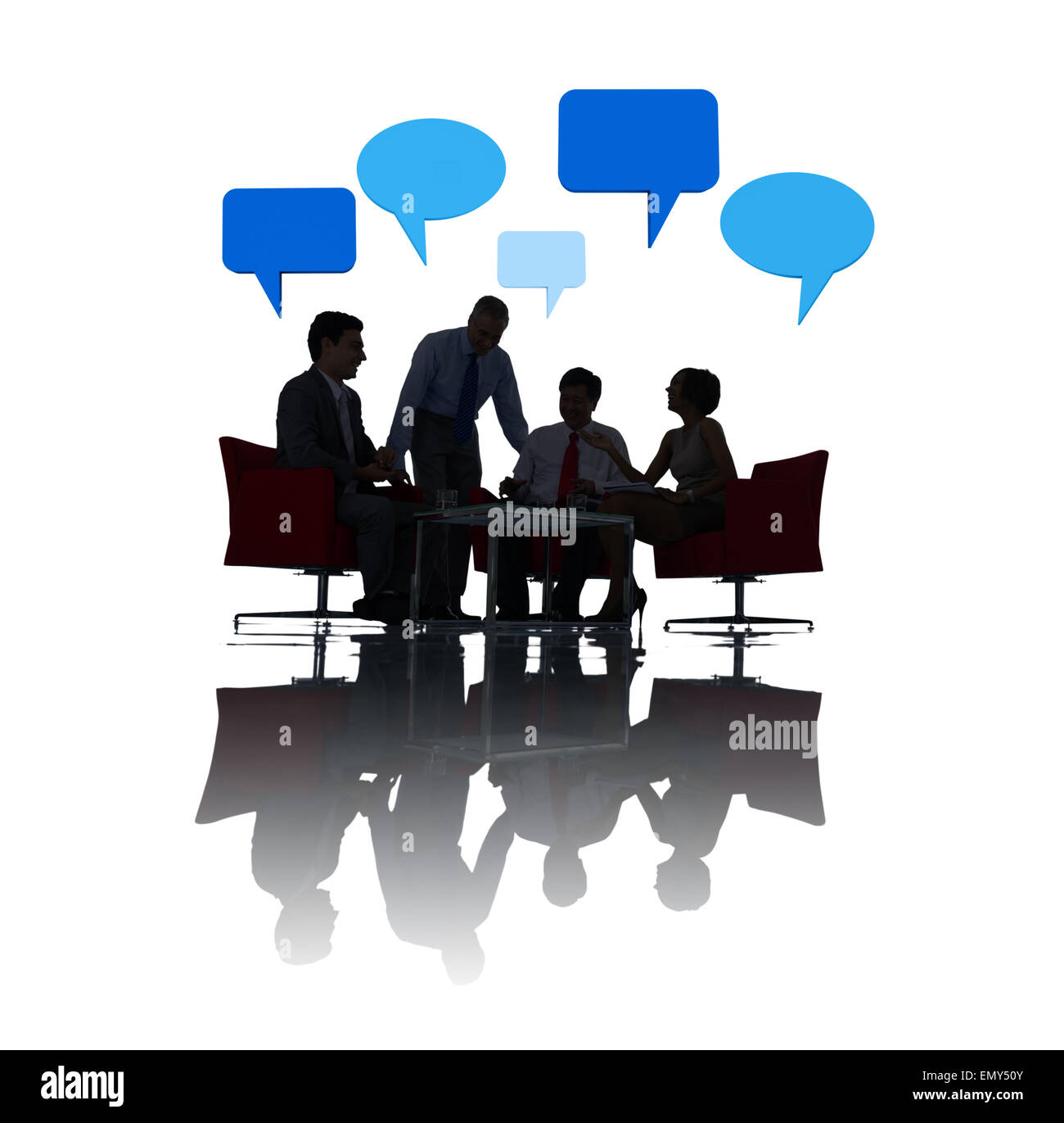 Gathering talking Cut Out Stock Images & Pictures - Alamy