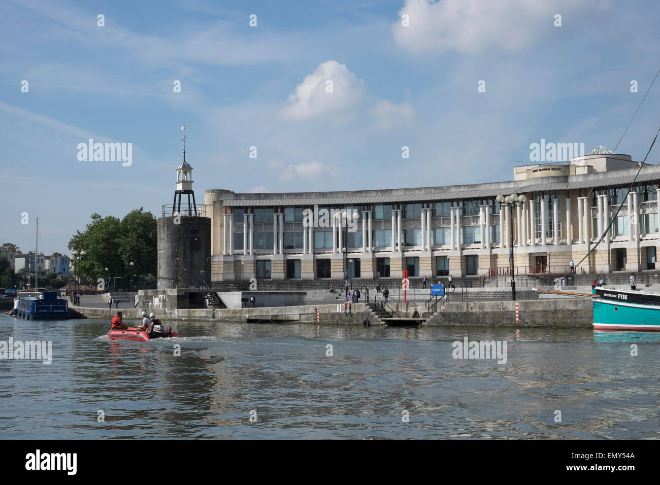Waterside scene at the Floating Harbour in Bristol Stock Photo - Alamy