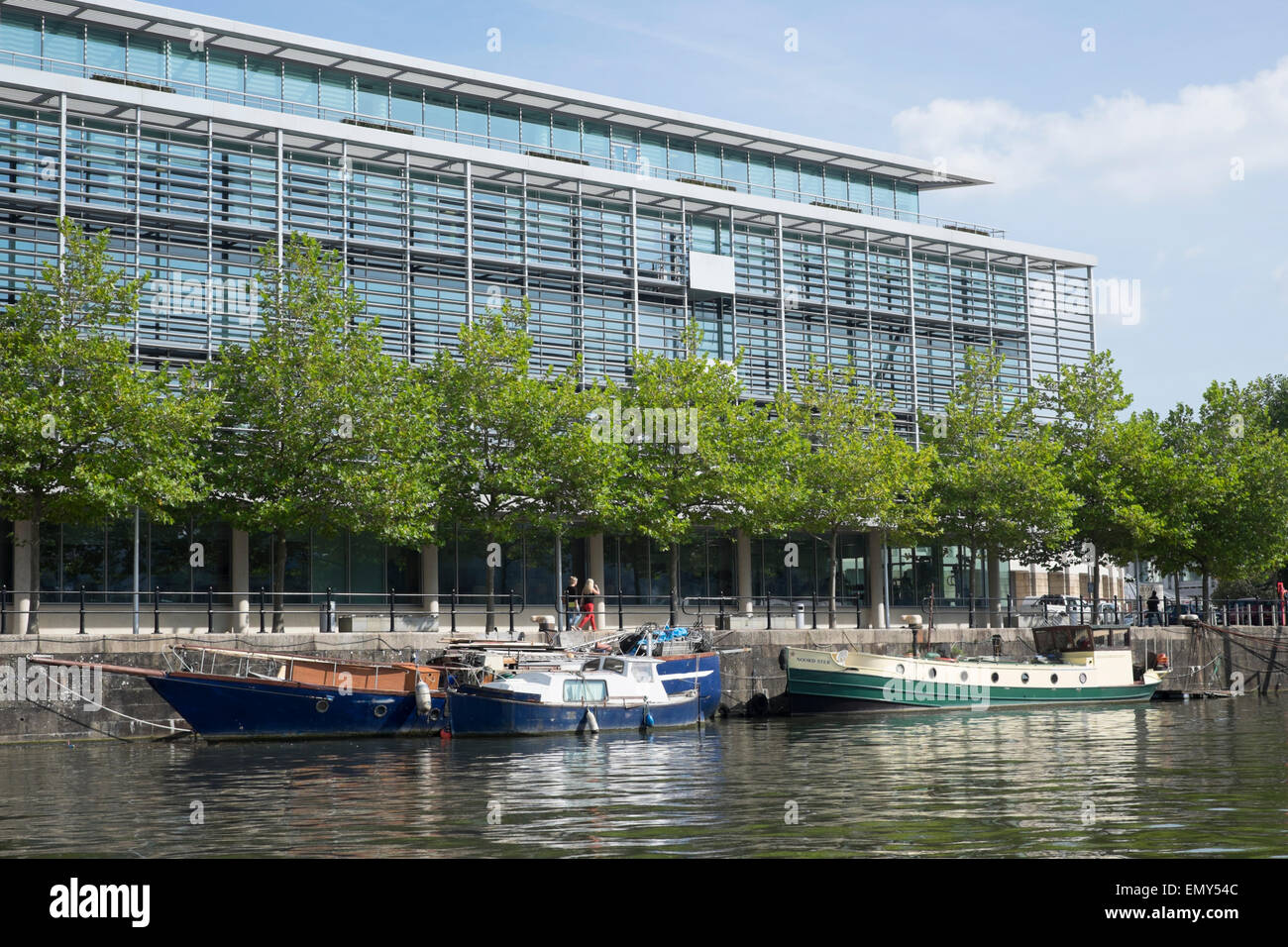 Waterside scene at the Floating Harbour in Bristol Stock Photo - Alamy