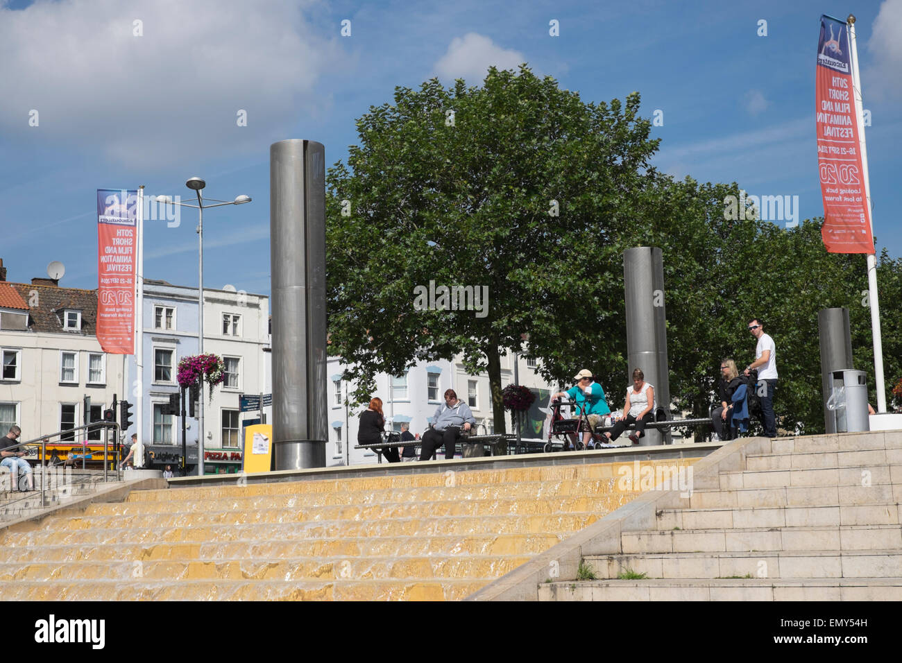 Centre Promenade in Bristol Stock Photo - Alamy