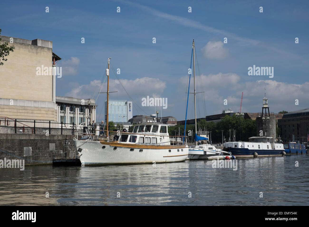 Waterside scene at the Floating Harbour in Bristol Stock Photo - Alamy