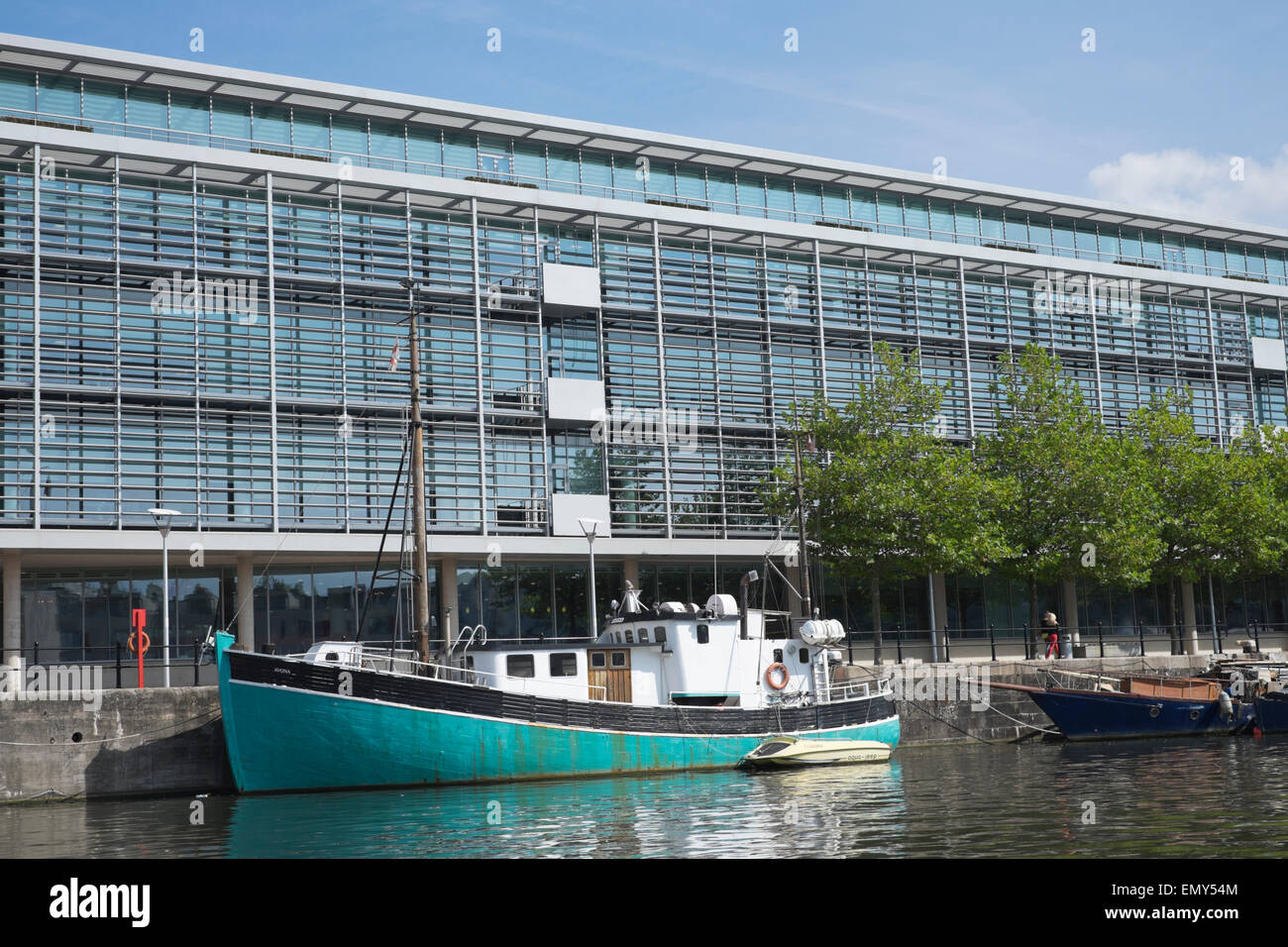 Waterside scene at the Floating Harbour in Bristol Stock Photo - Alamy