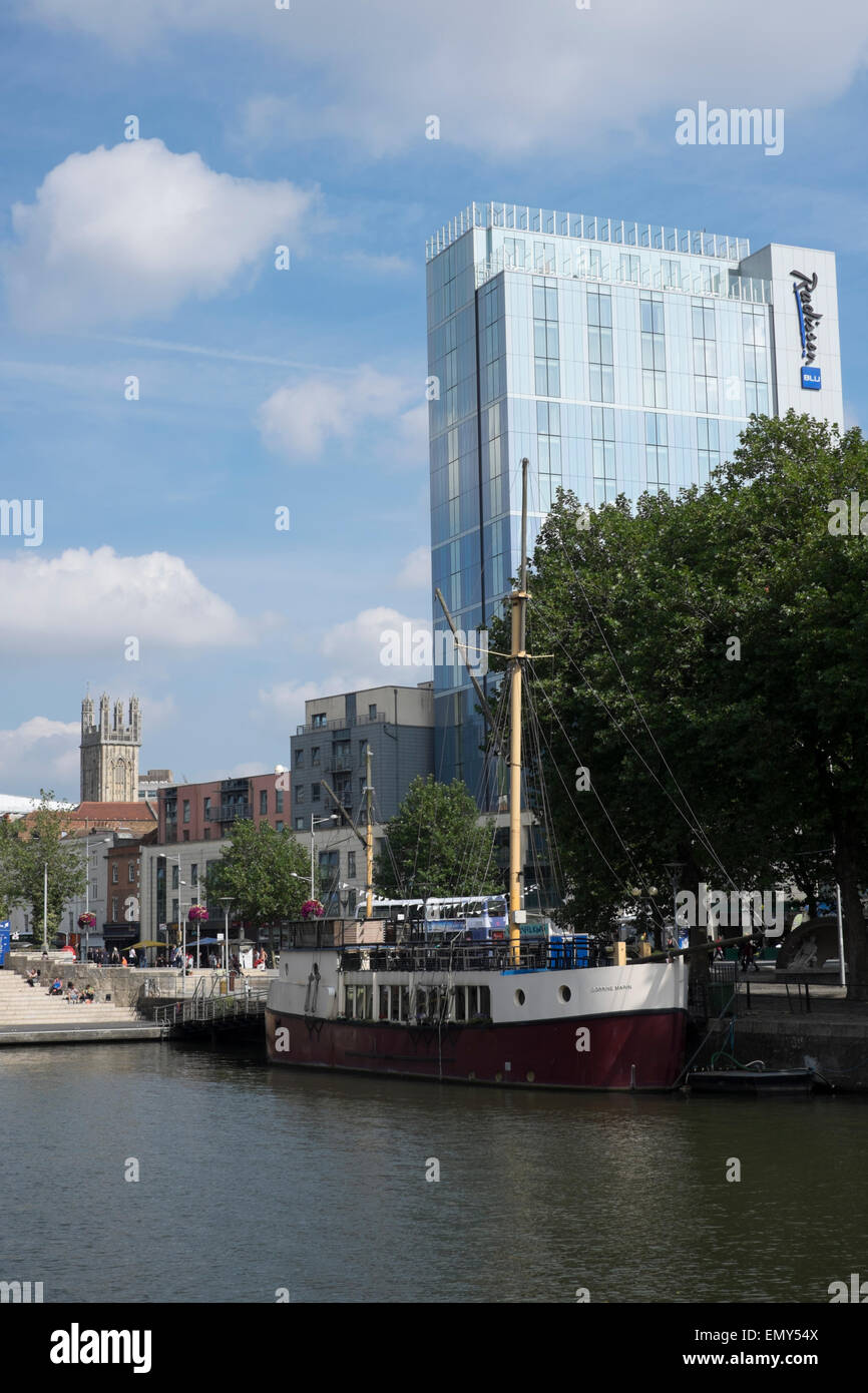 Waterside scene at the Floating Harbour in Bristol Stock Photo - Alamy