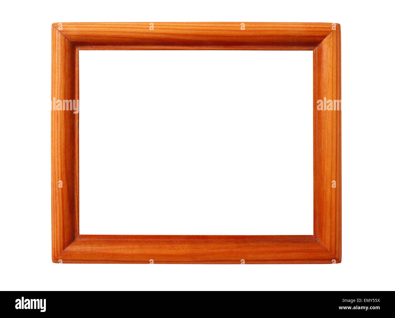 nice wooden frame isolated on the white background Stock Photo - Alamy