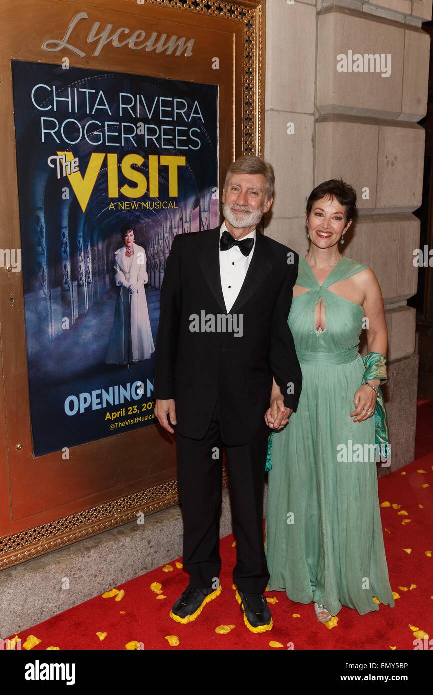 New York, NY, USA. 23rd Apr, 2015. David Garrison, Marcy Rhoades in ...