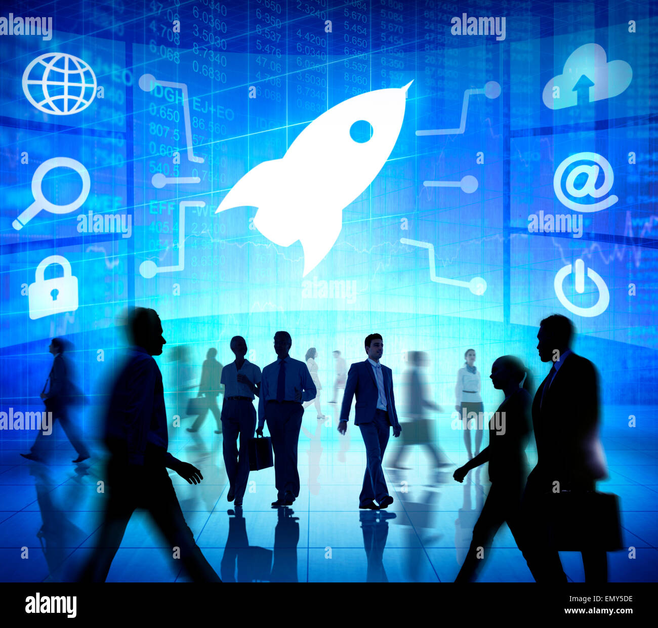 Rocket Success Growth Team Teamwork Professional Concept Stock Photo ...