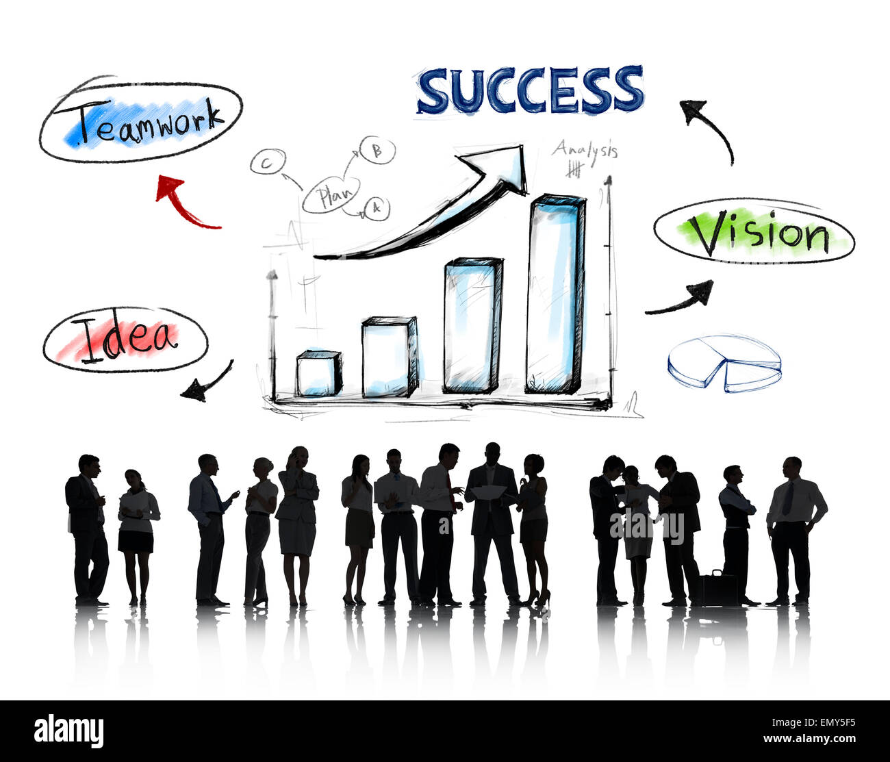 Business growth people Cut Out Stock Images & Pictures - Alamy