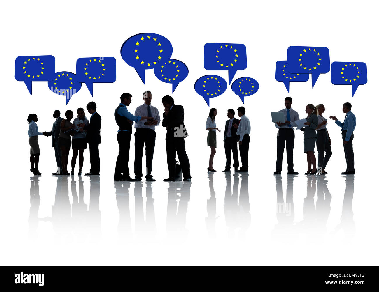 Europe group people talking Cut Out Stock Images & Pictures - Alamy