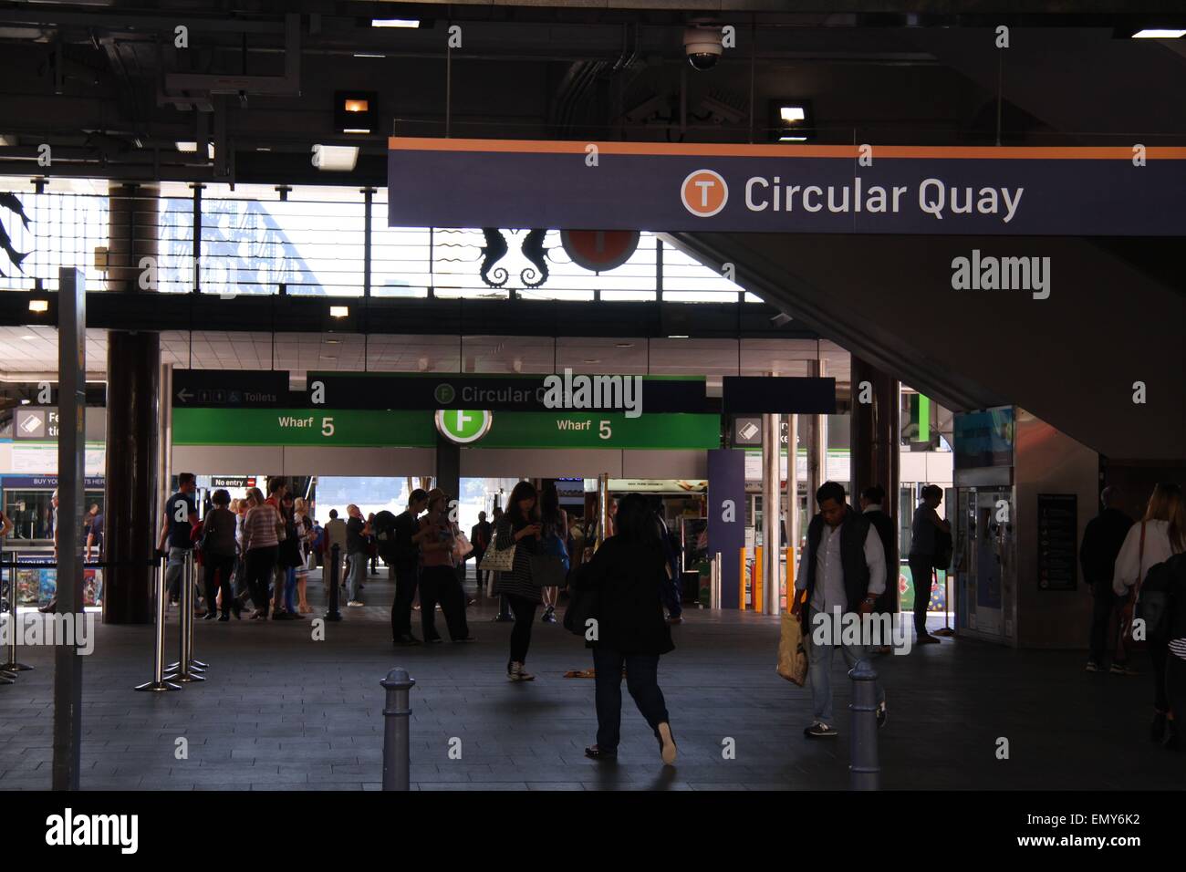Sydney, Australia. 24 April 2015. Circular Quay in Sydney. Credit ...