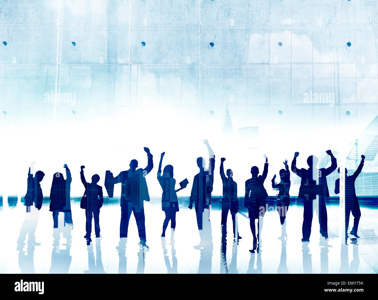 Business People Success Achievement Celebration Winning Happiness ...