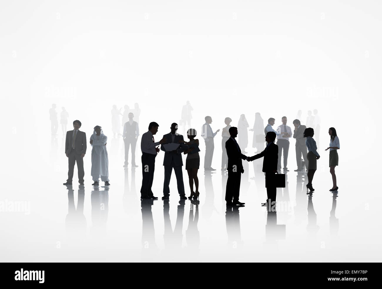 large group of business people working together Stock Photo - Alamy