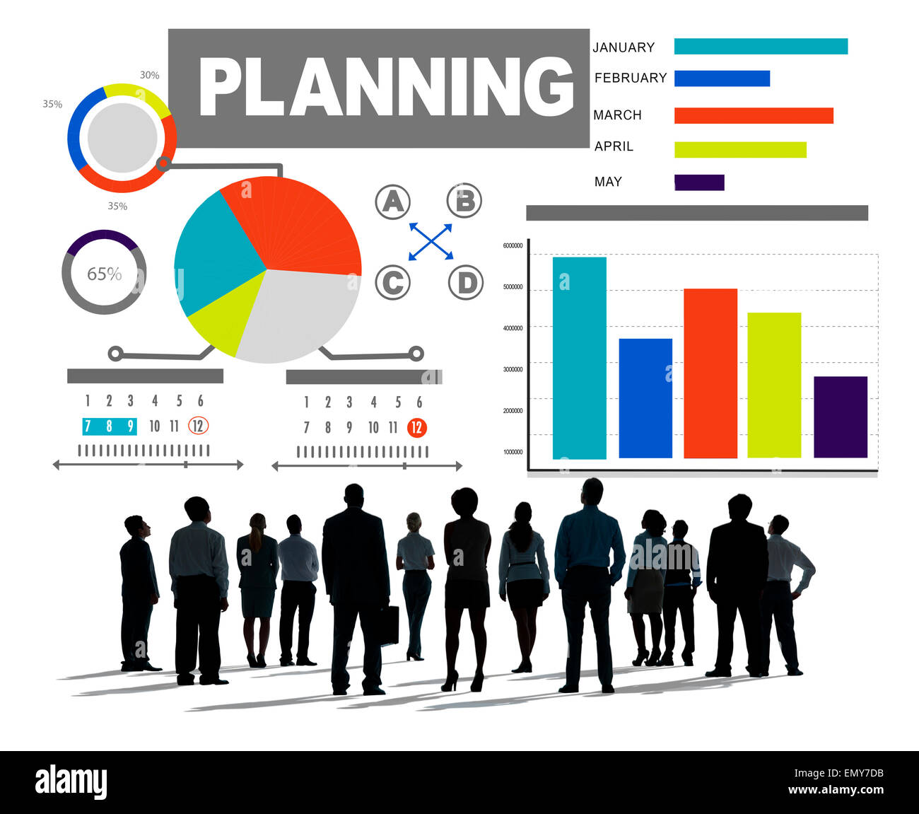 Business People Planning Strategy Vision Concept Stock Photo - Alamy