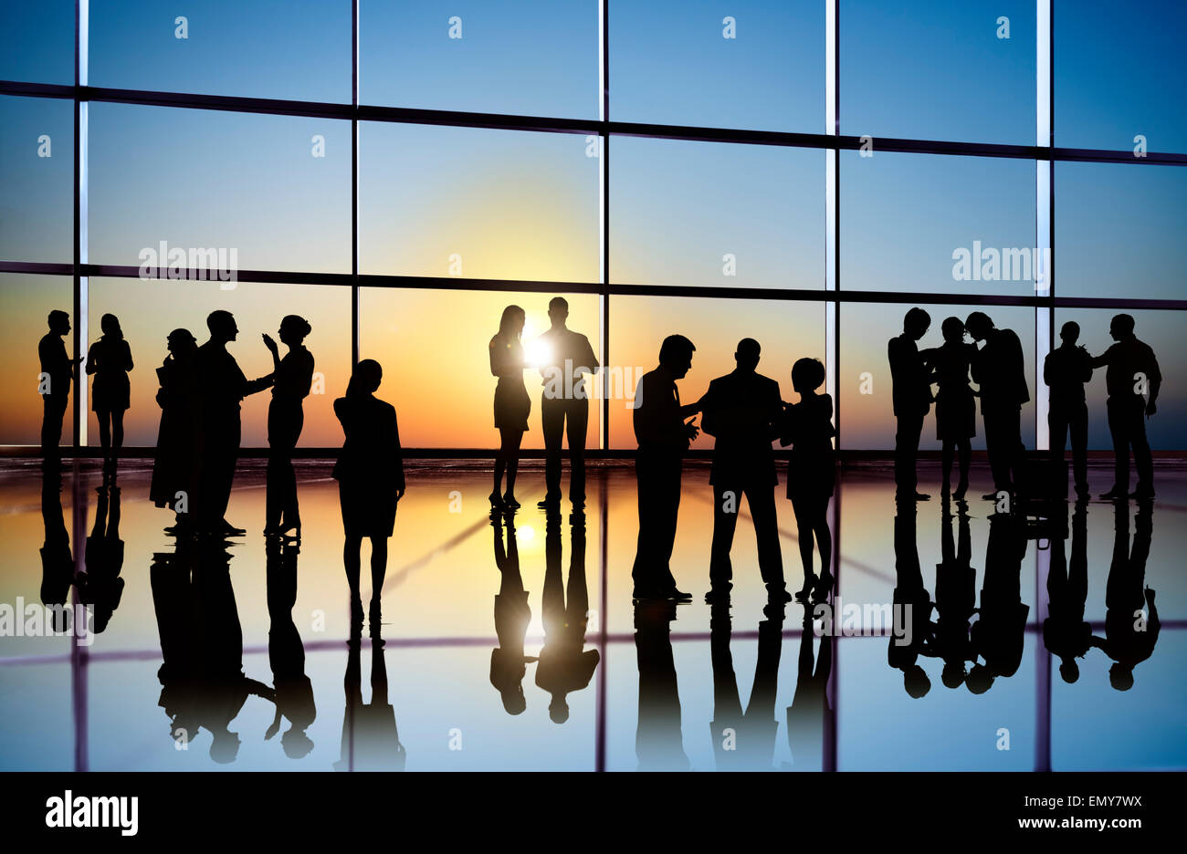 People working in international office Stock Photo - Alamy