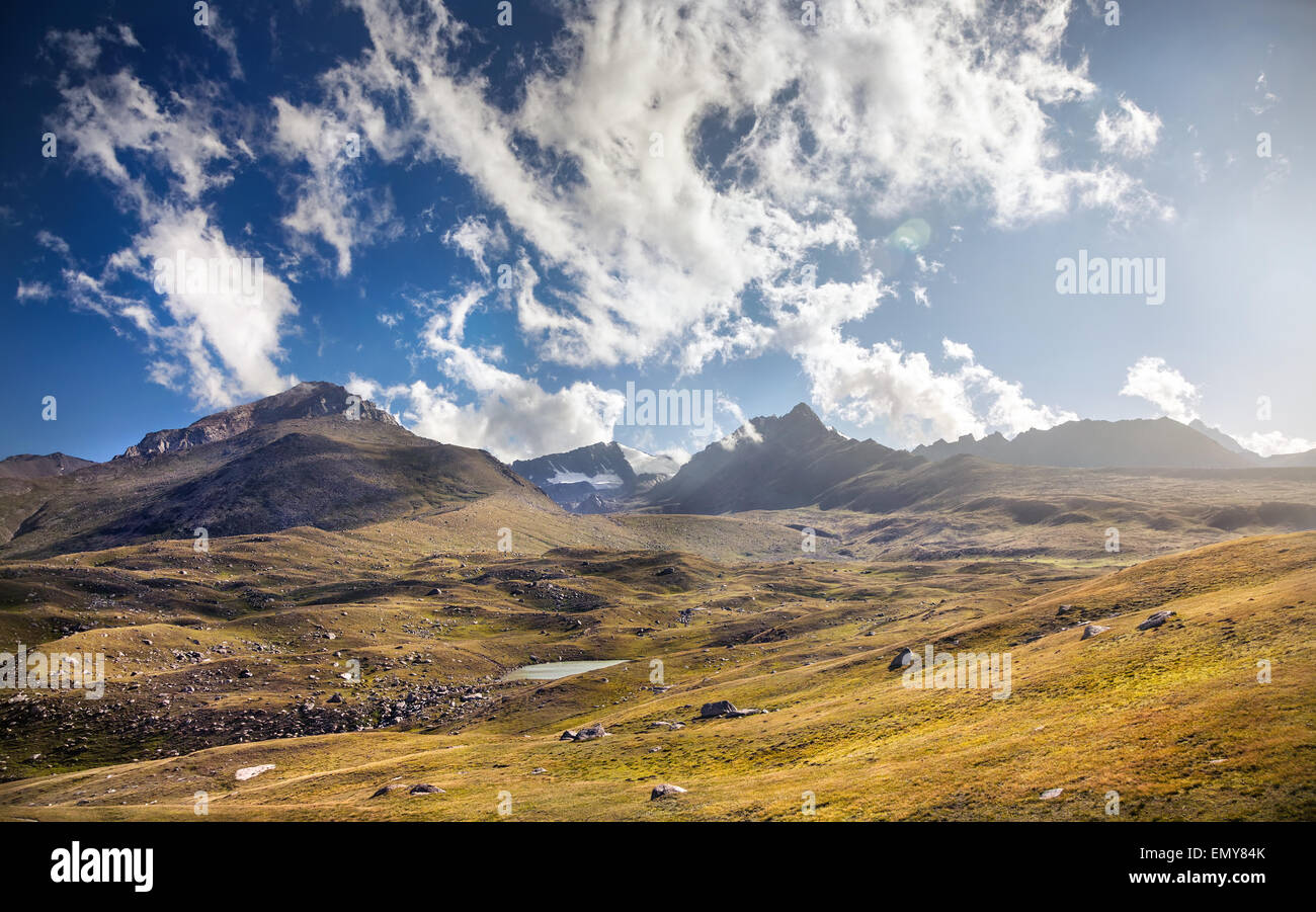 Mountains in Gregory gorge in Kyrgyzstan, Central Asia Stock Photo - Alamy