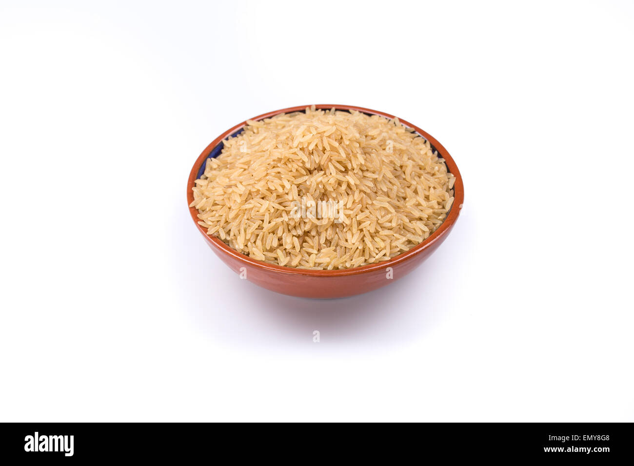 bowl of rice isolated on a white background Stock Photo - Alamy