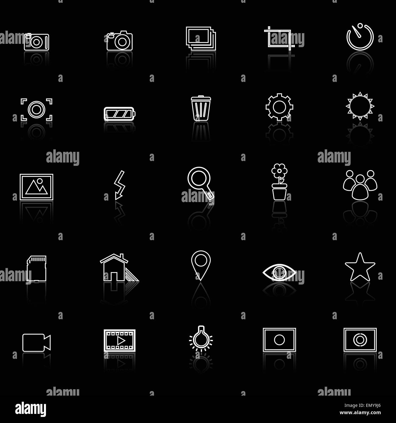 Setting reflect Stock Vector Images - Alamy