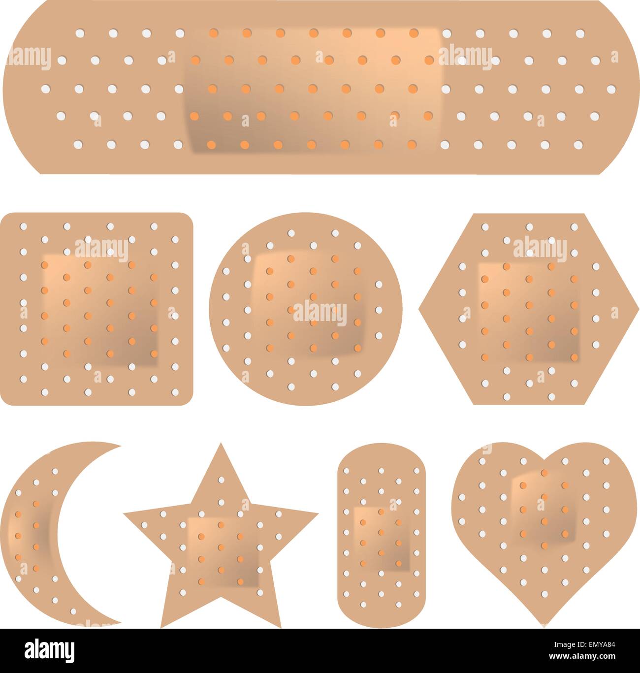 vector adhesive bandage set Stock Vector Image & Art - Alamy