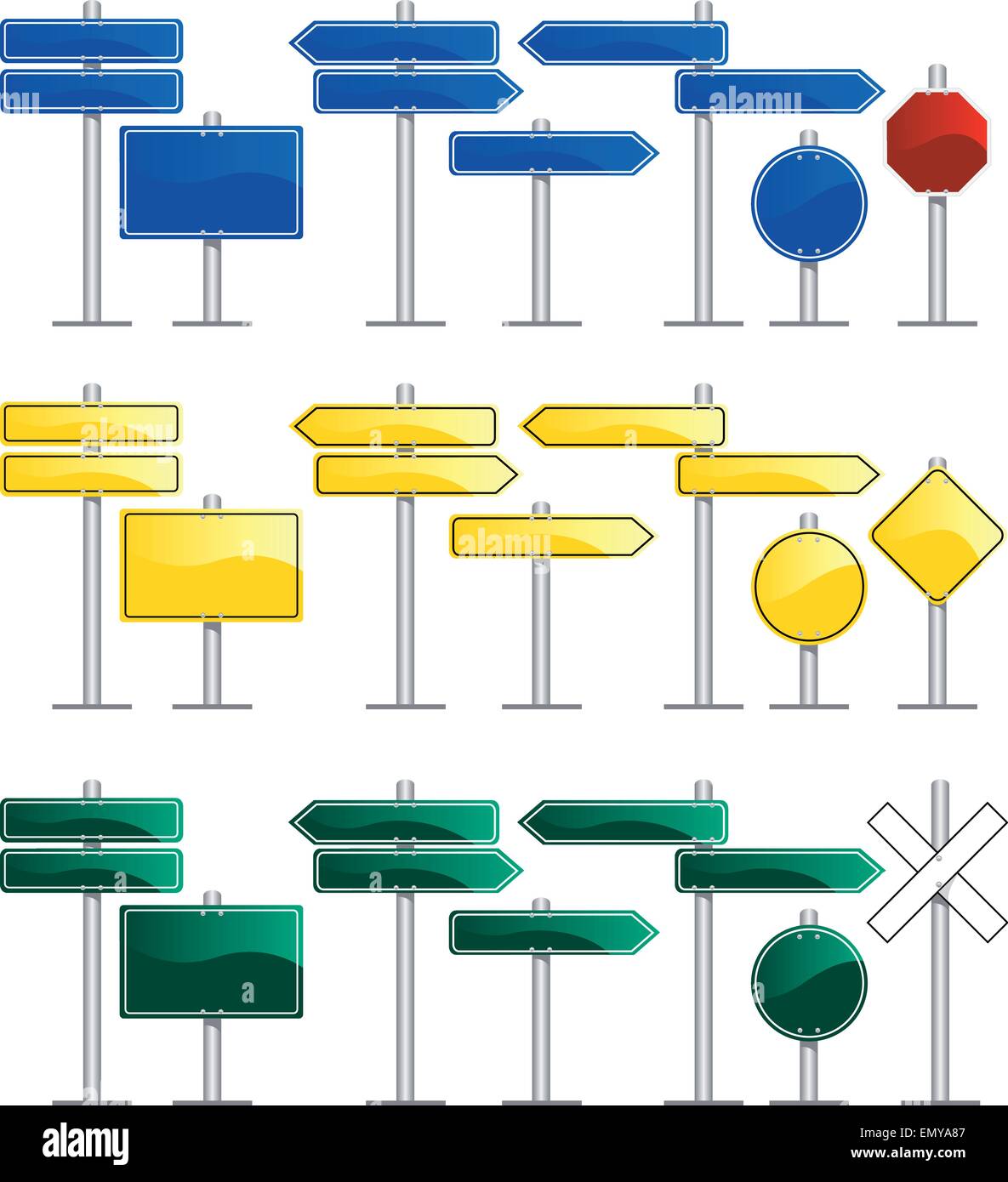 Vector set of various blank traffic signs Stock Vector Image & Art - Alamy Vector set of various blank traffic signs Stock Vector Image & Art - Alamy