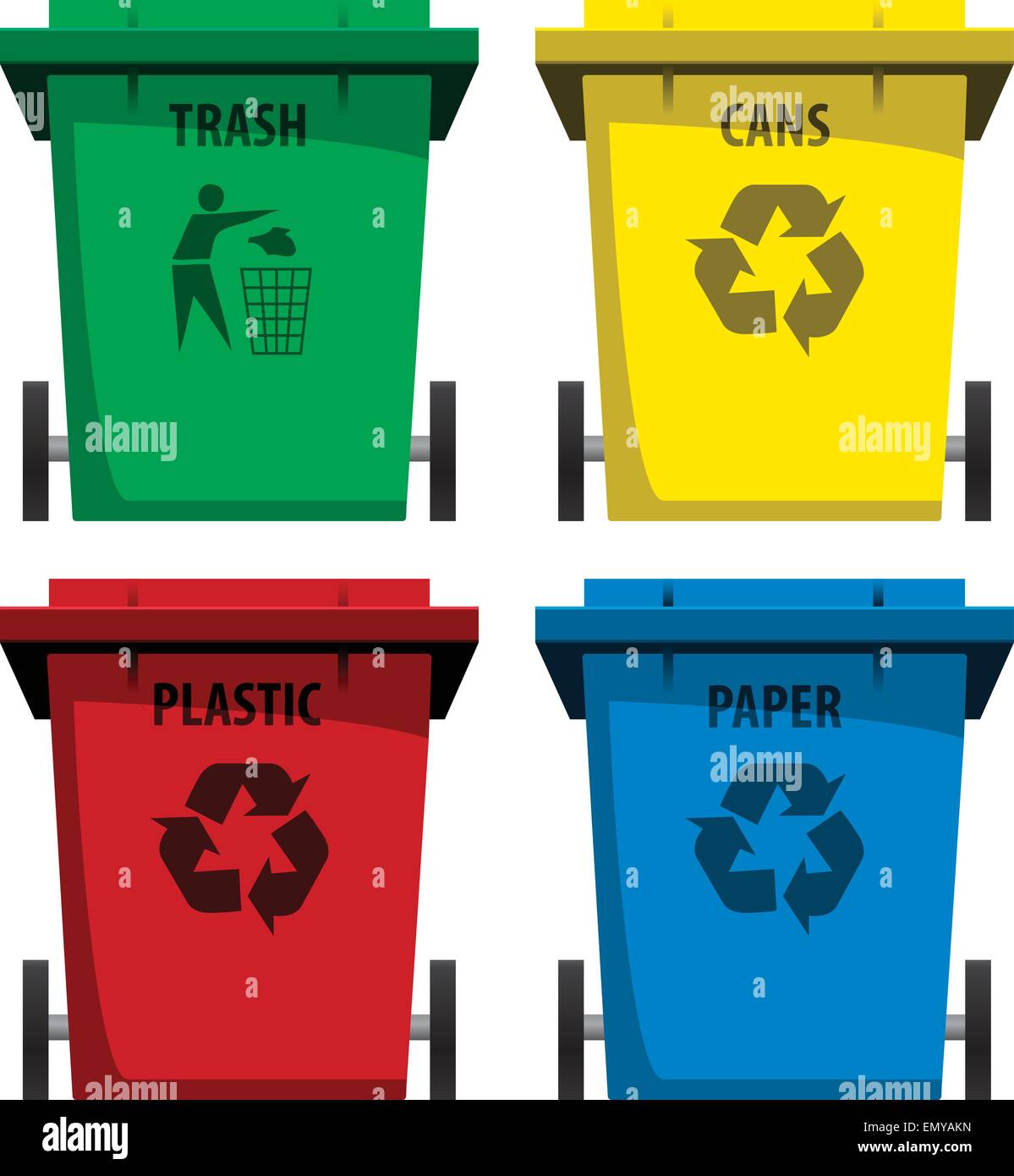 Set of Recycle Bins Stock Vector Image & Art - Alamy