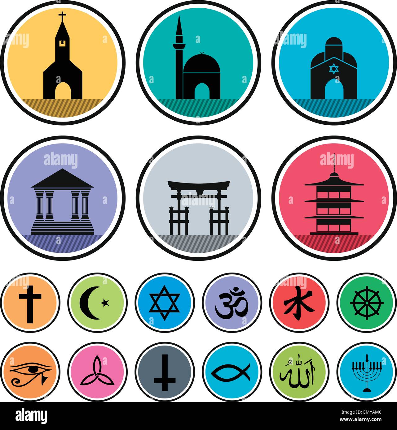 Catholicism and protestantism Stock Vector Images - Alamy