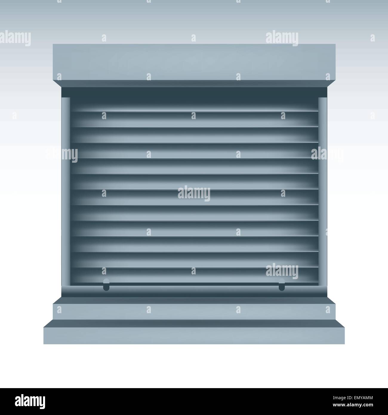 Steel roller shutter Stock Vector Images - Alamy