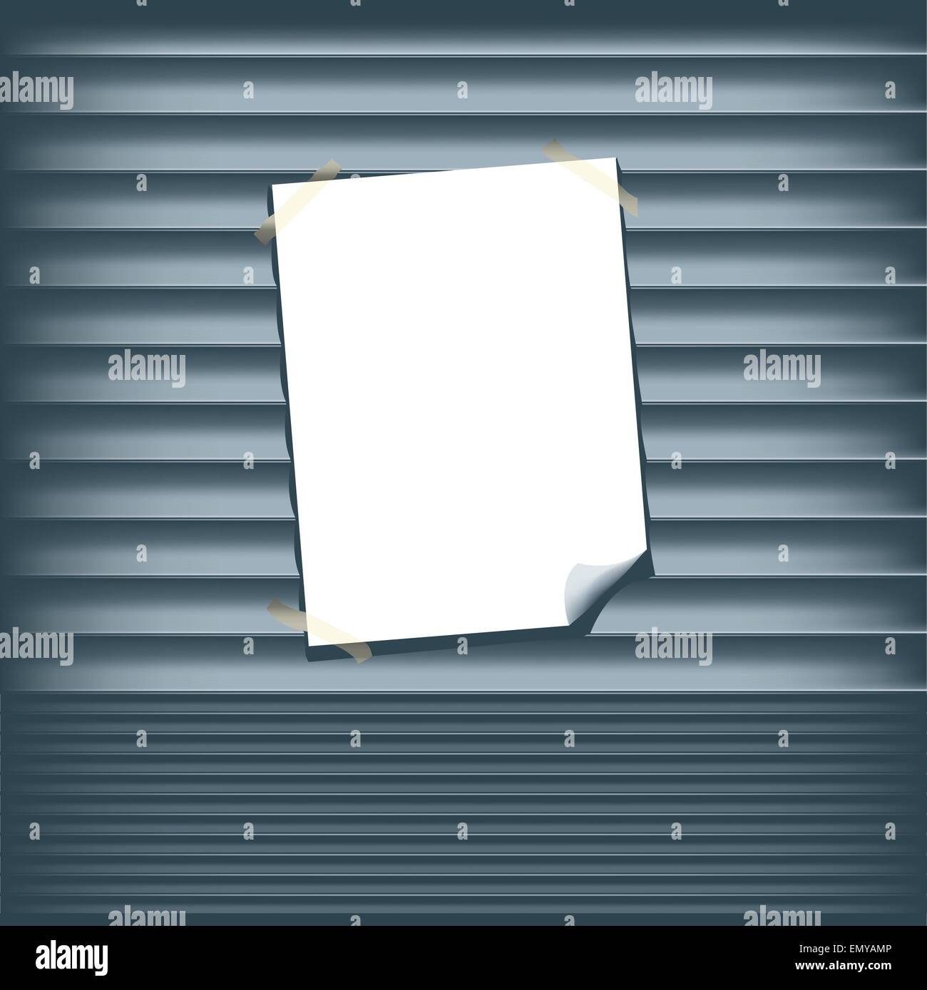 Blank Poster on a Roll Up Shutter Stock Vector Image & Art - Alamy
