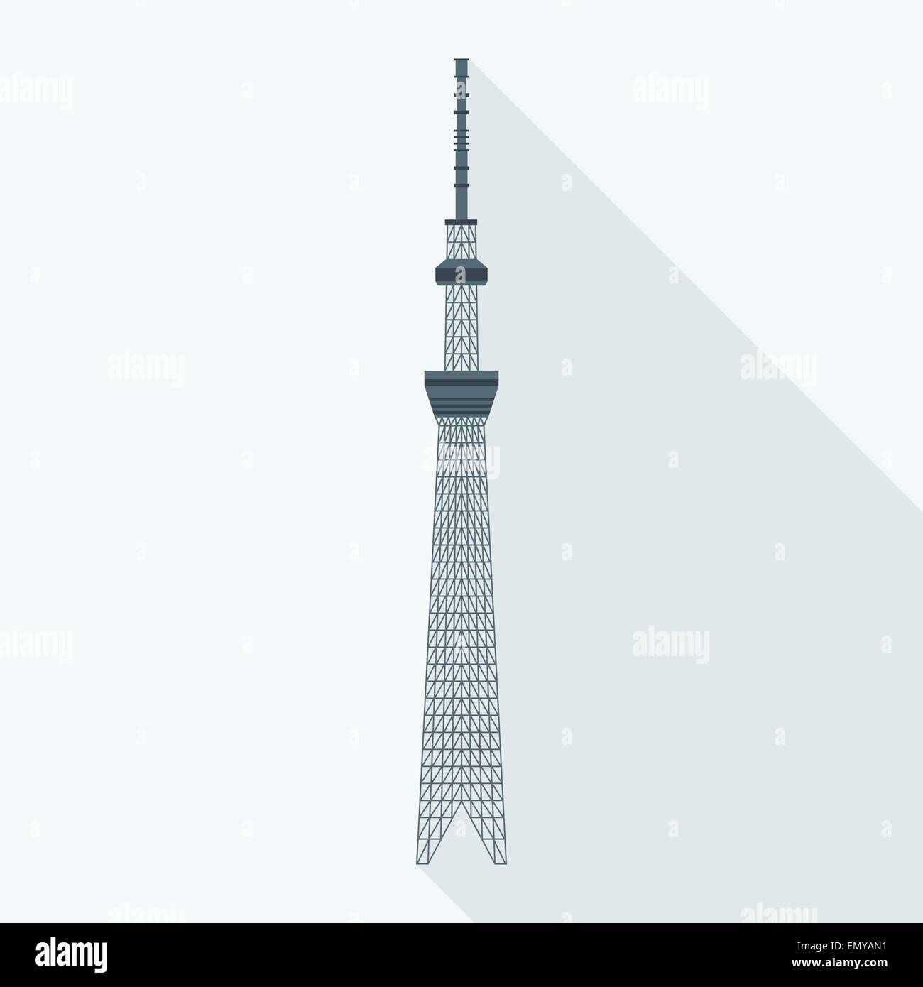 Tokyo Sky Tree Stock Vector Image & Art - Alamy