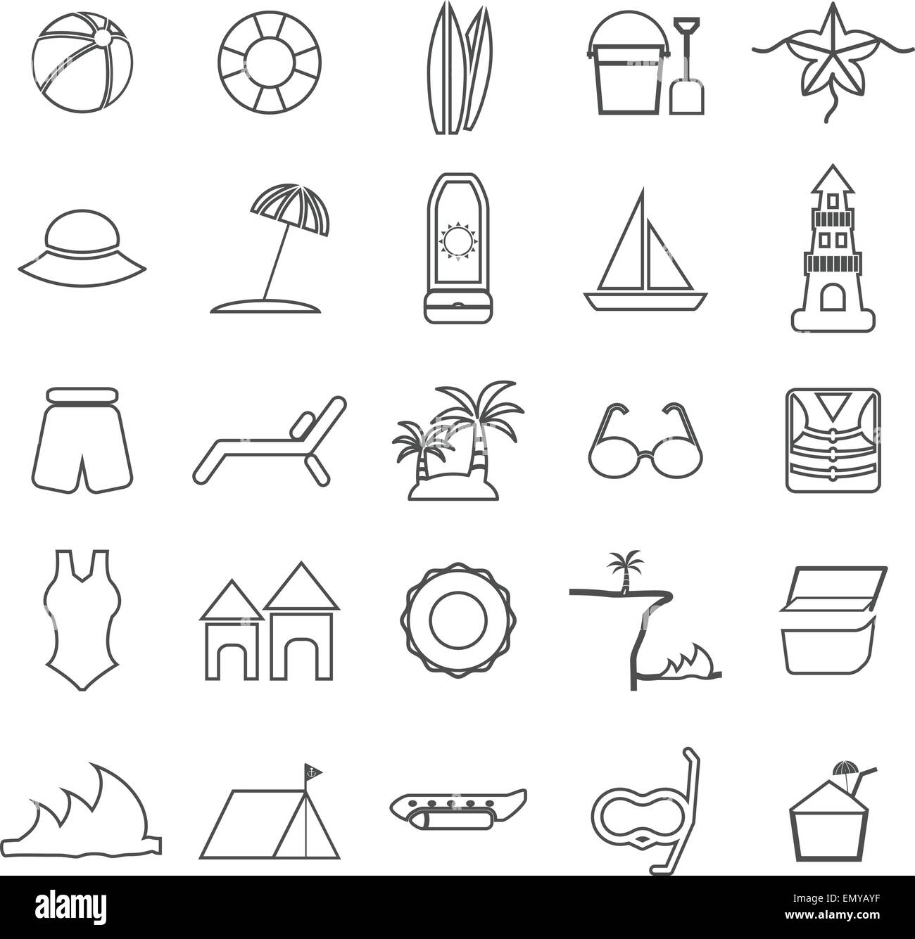 Line banana on white hi-res stock photography and images - Alamy