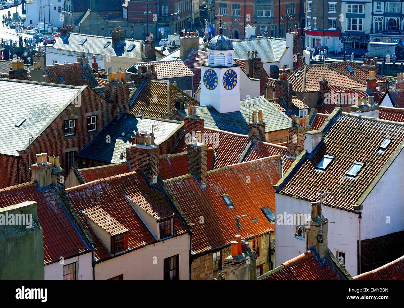 The rooftops of Whitby,North Yorkshire,England,UK Stock Photo - Alamy