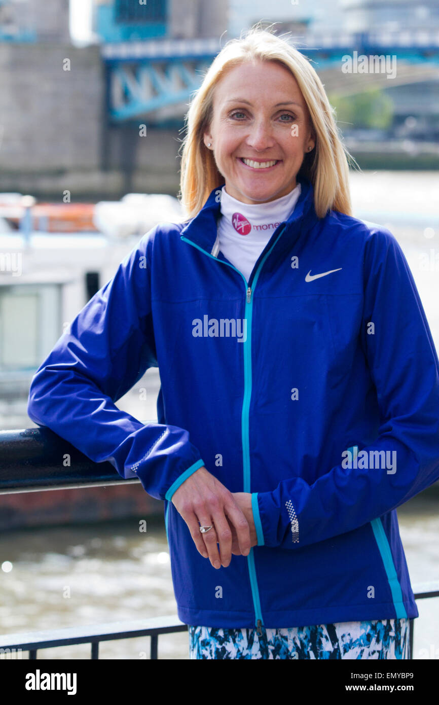 British runner and three-time London marathon winner Paula Radcliffe ...